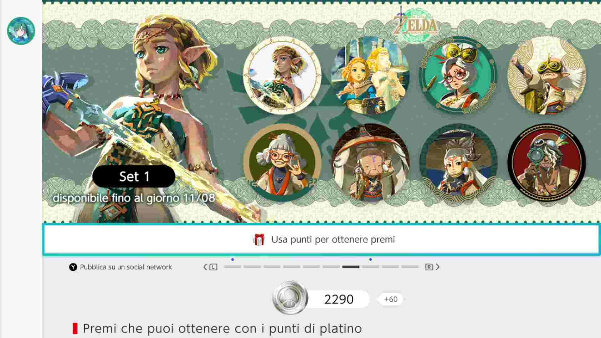 Nintendo Switch Online: ora disponibile il set 1 delle icone di The Legend of Zelda: Tears of ...